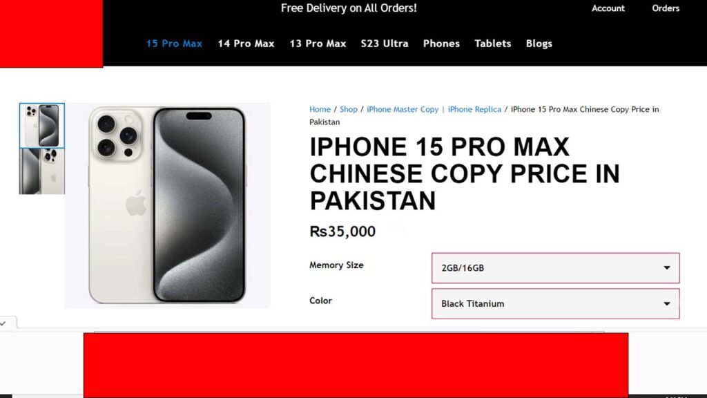 This iPhone 15 Pro Max lookalike costs only Rs35,000 in Pakistan - HUM ...
