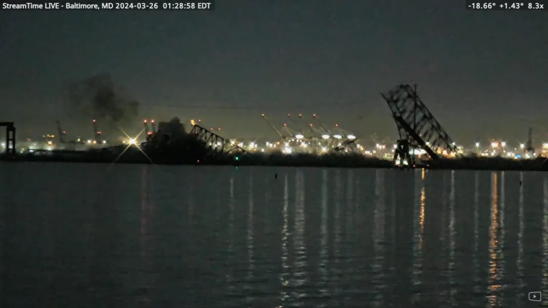 Baltimore Bridge collapses: mass casualties feared - HUM News English