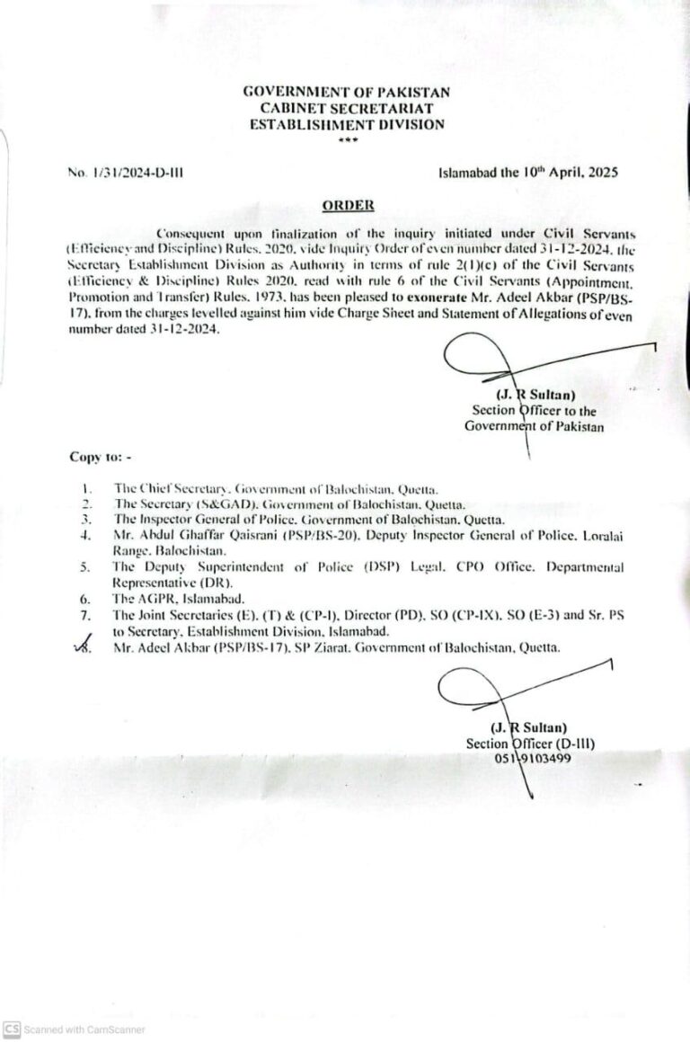 'Inquiry cleared SP Adeel Akbar, but delayed promotion took mental toll ...