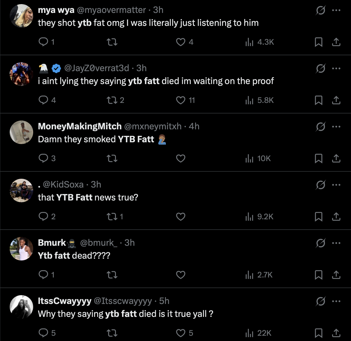 Is YTB Fatt dead? Viral posts spark confusion as rumours spread - HUM ...