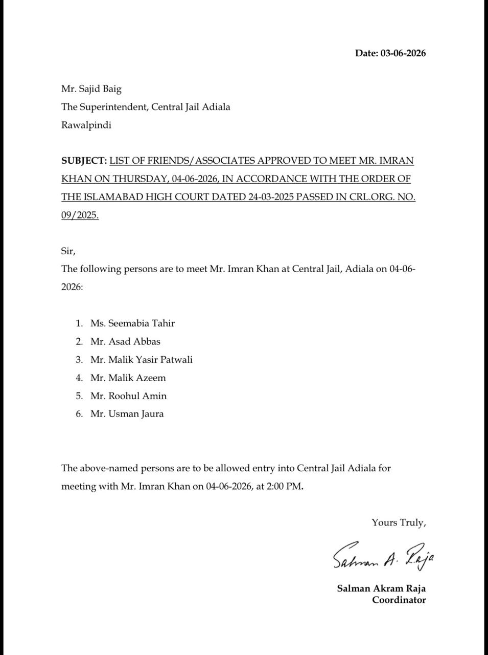 Founder PTI Imran Khan set to meet associates today - HUM News English